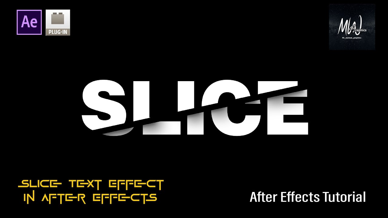 Slice Text Effect in After Effects | Step-by-Step Tutorial - YouTube