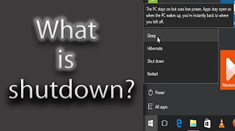 Shutdown, Hibernate, Restart and Sleep - YouTube