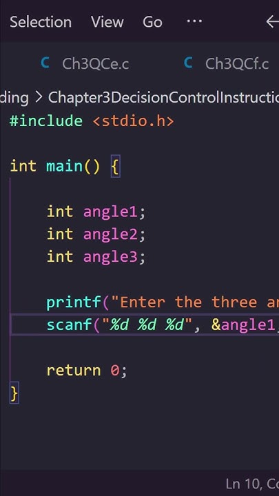 triangle is valid or not, c programming for beginners, #programming #coding #engineer ...