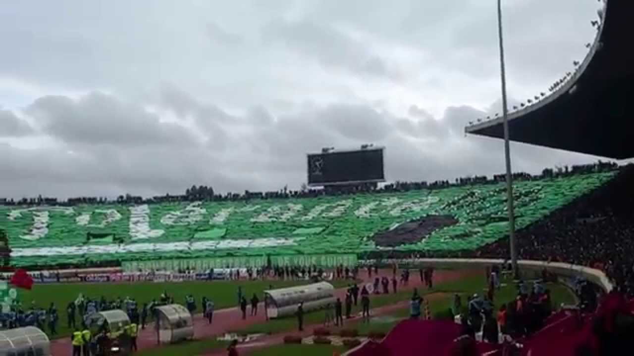 tifo winners wac vs raja 2014 :derby 117 تيفوالوداد والرجاء من المدرجات ...