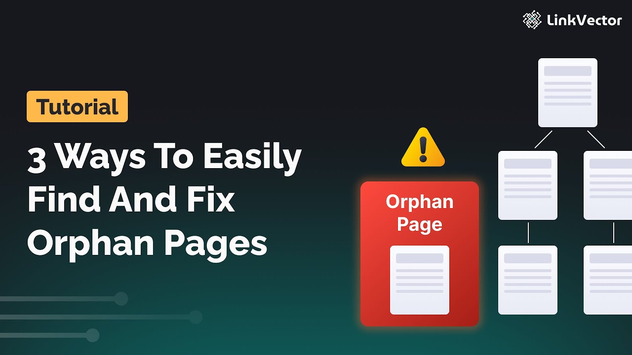 3 Ways to Easily Find and Fix Orphan Pages - YouTube