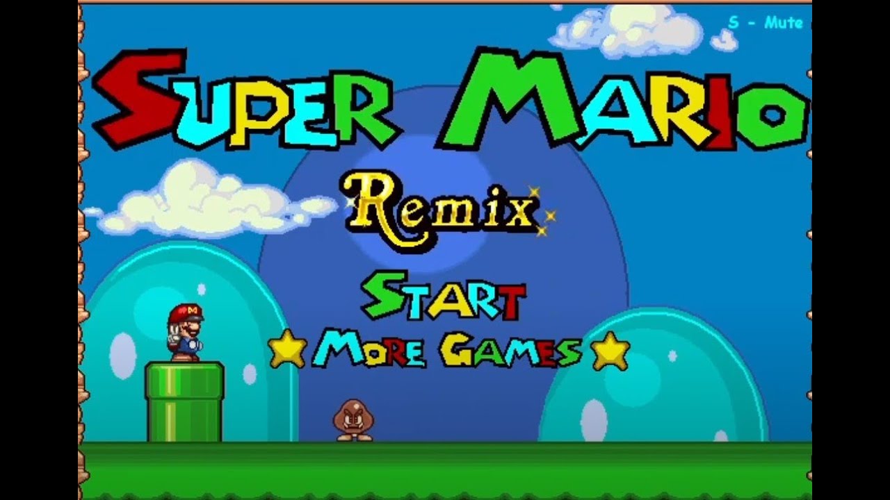 Super Mario Remix (Flash Game) OST: Level 1 (Super Mario World ...