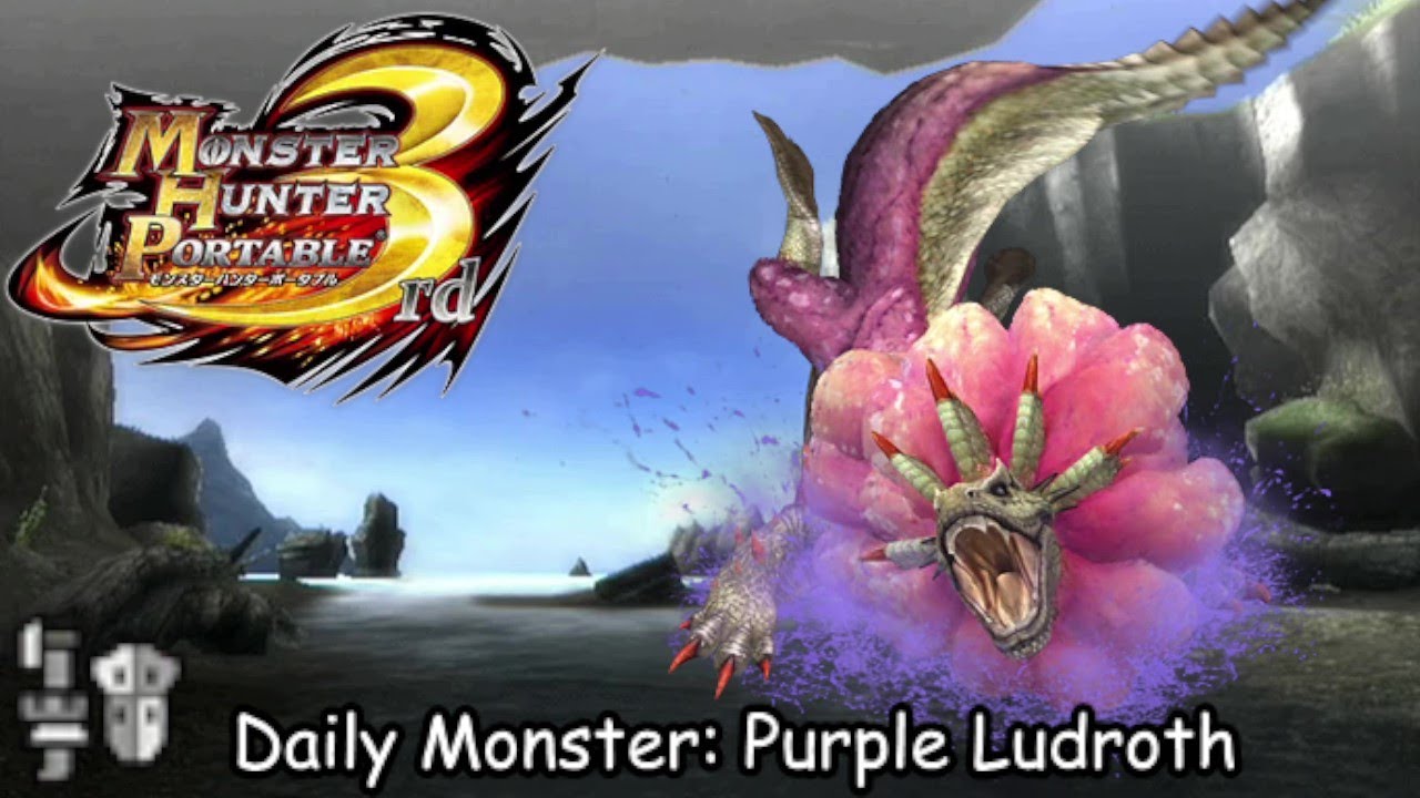 Daily Hunt #58 - Purple Ludroth (MH Portable 3rd) - YouTube