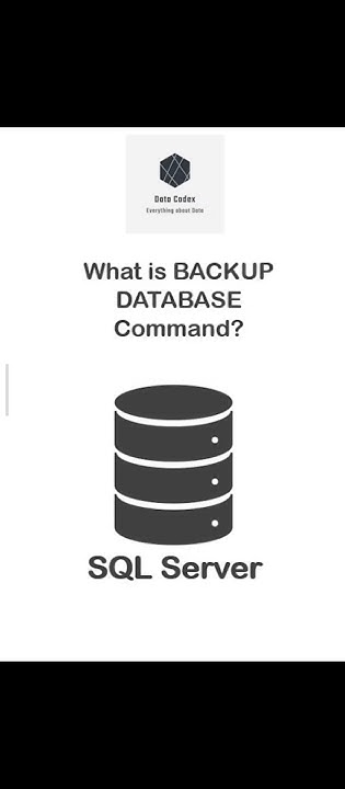 Backup Database Command Sql Server Datacodex Shorts Sqlserver Sqlforbeginners Youtube
