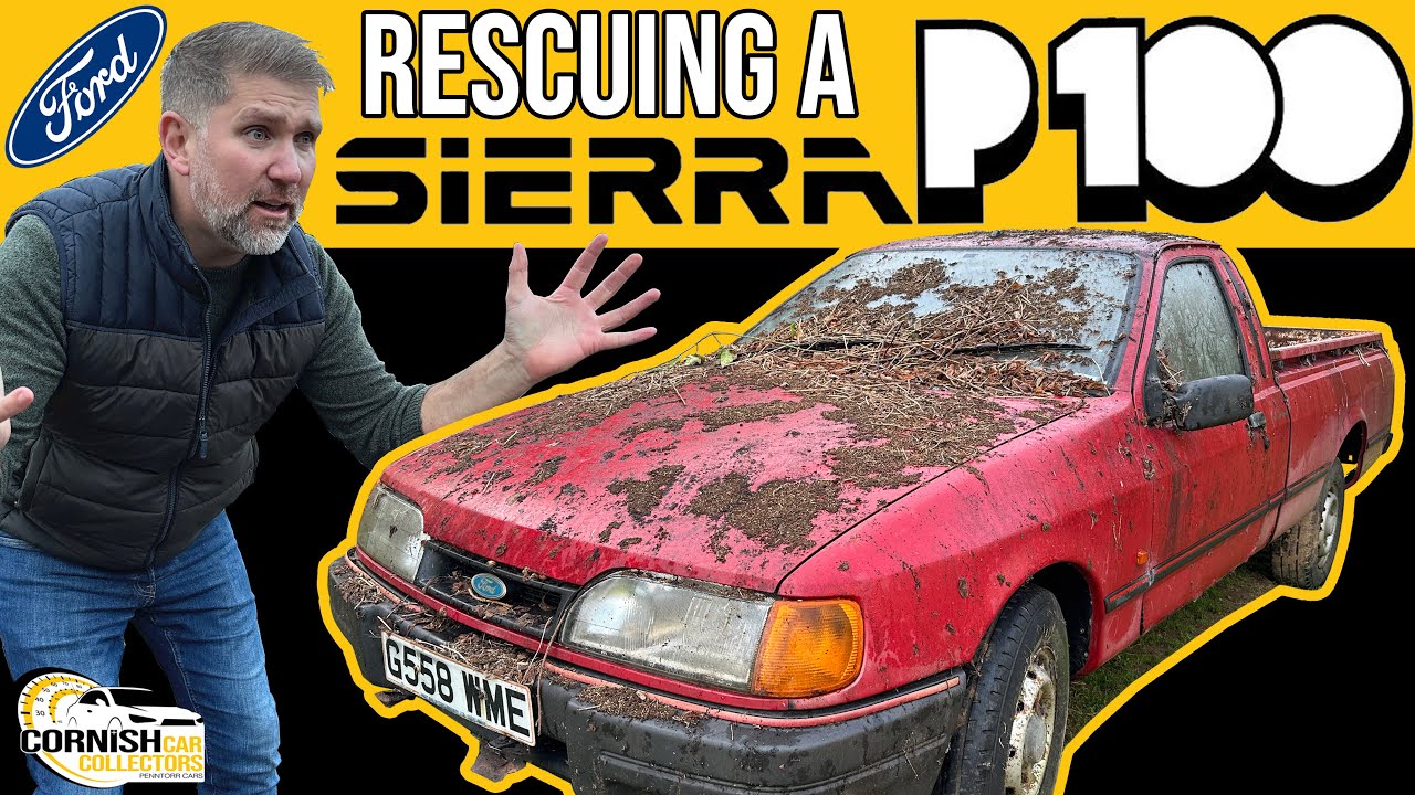 Rescuing a Ford Sierra P100 Pickup HEDGE FIND... FOR PARTS! - YouTube