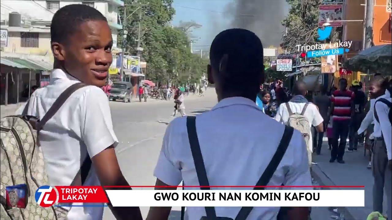 Flash Gwo kouri nan komin kafou nan moman an la. Anpil kawotchou ap boule, tout moun ap kouri ...