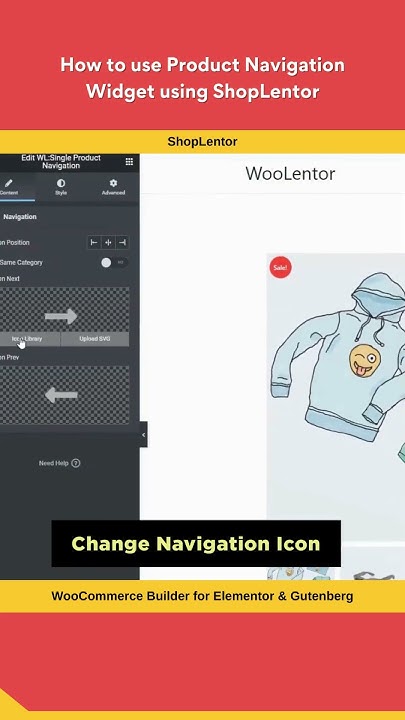 How to use Product Navigation Widget using ShopLentor #navigation #elementor #shorts - YouTube