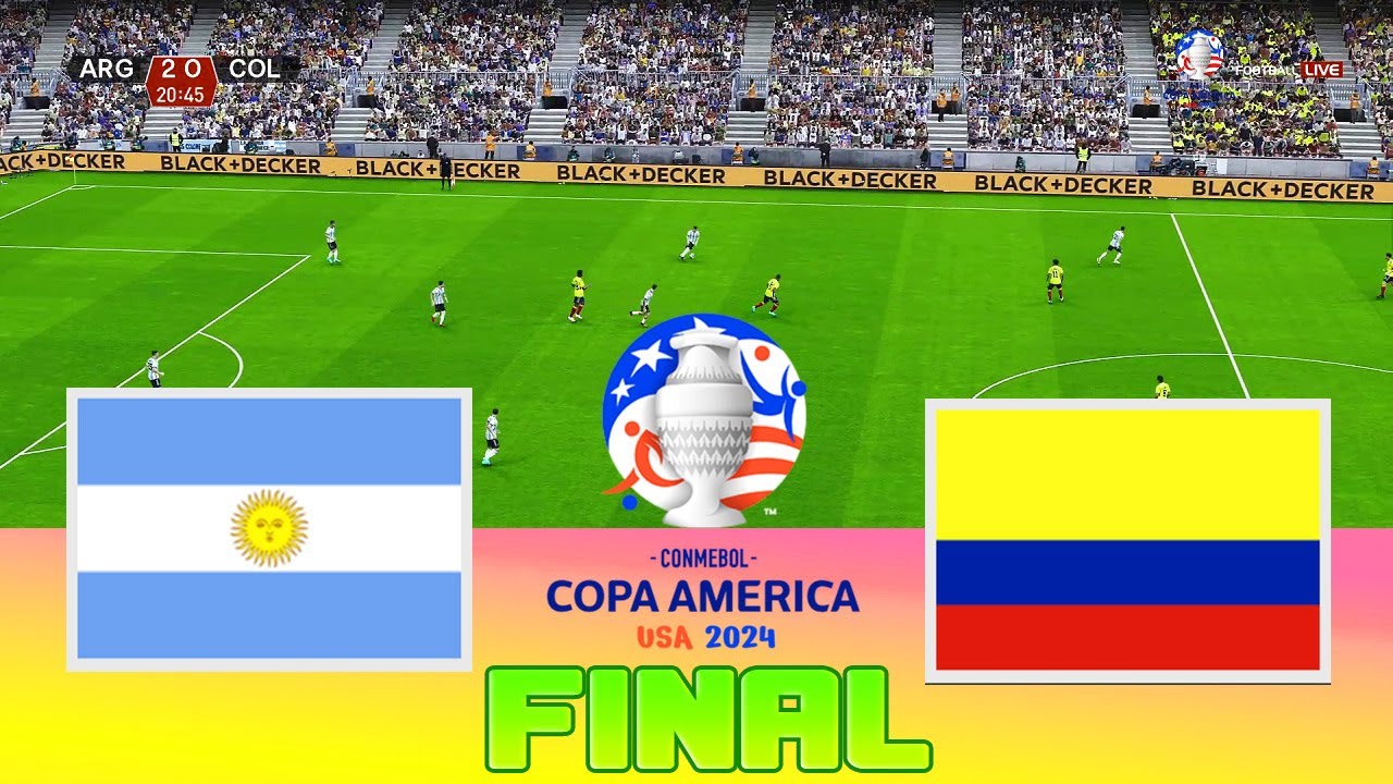 ARGENTINA vs COLOMBIA - Final Copa America 2024 Camp Nou | Full Match ...