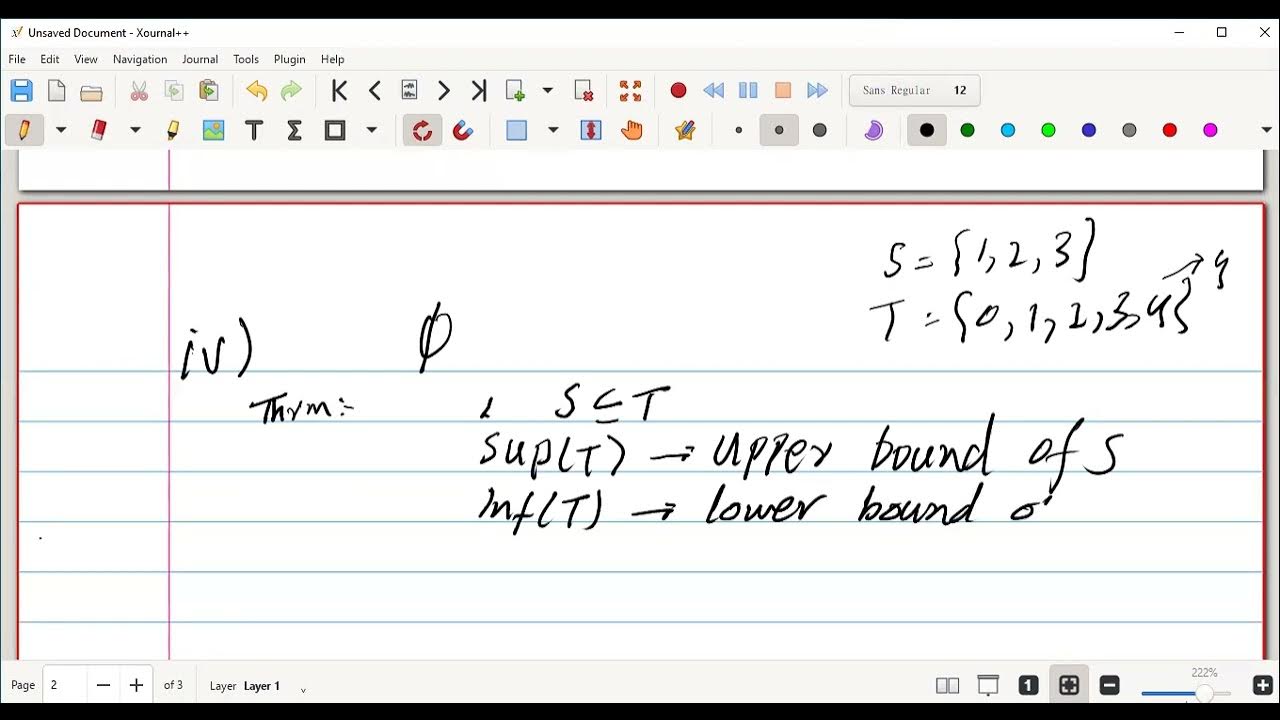 Exercise#3 Real Analysis Supremum and Infimum of set - YouTube