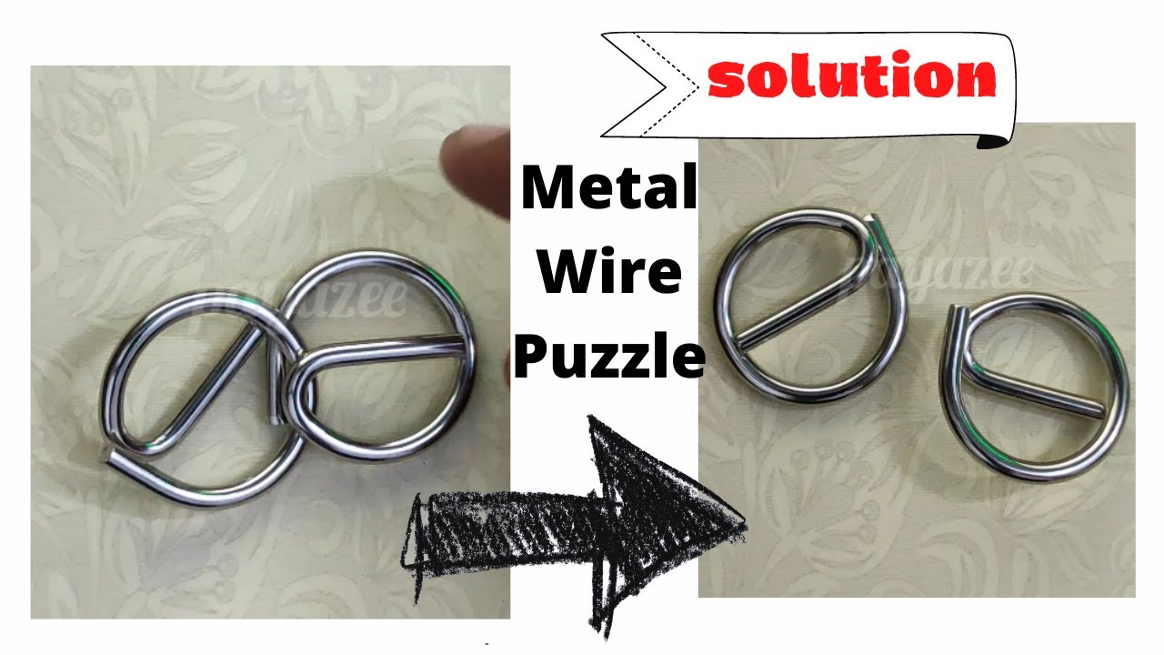 E shape Metal wire Puzzle Solution | 10 of 16 - YouTube