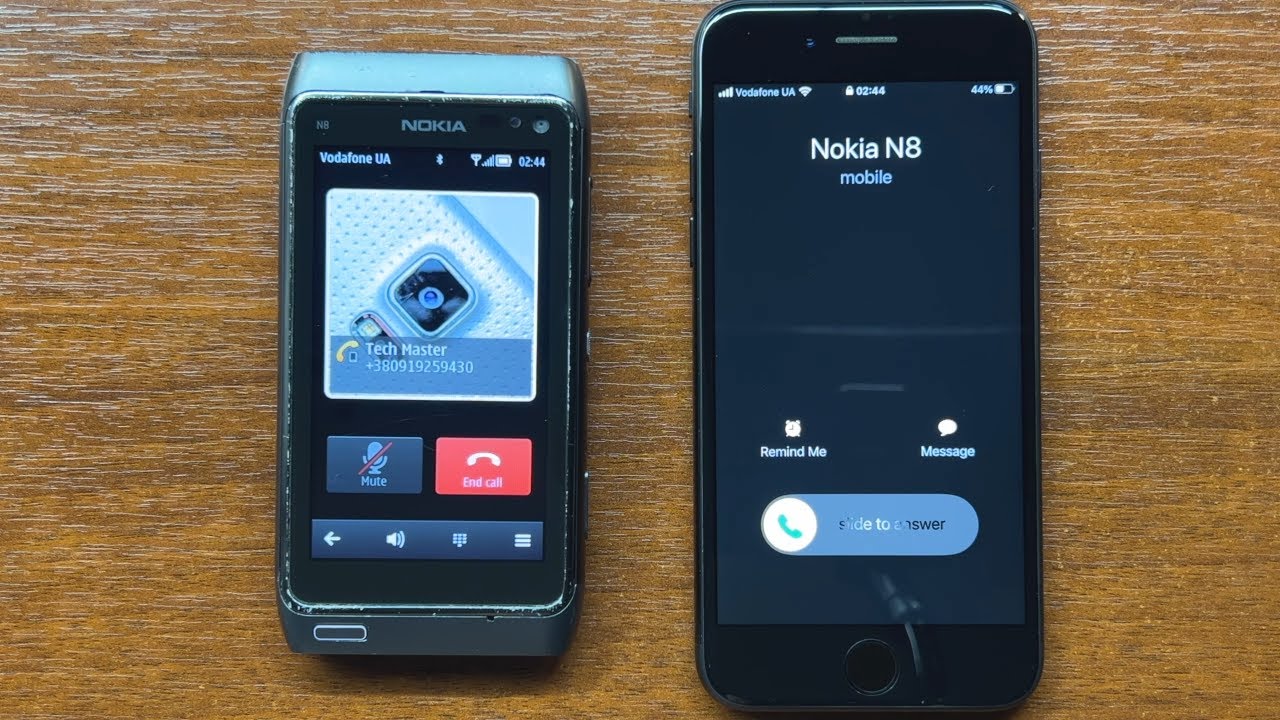 Nokia N8 Calls Apple iPhone 7. Outgoing & Incoming Calls. Symbian 3 vs ...