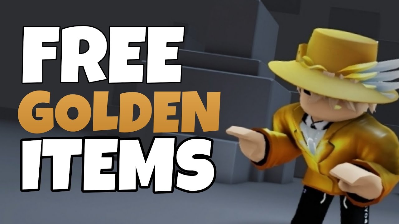 HURRY !! GET FREE GOLDEN ITEMS ON ROBLOX 🤩😱 - YouTube