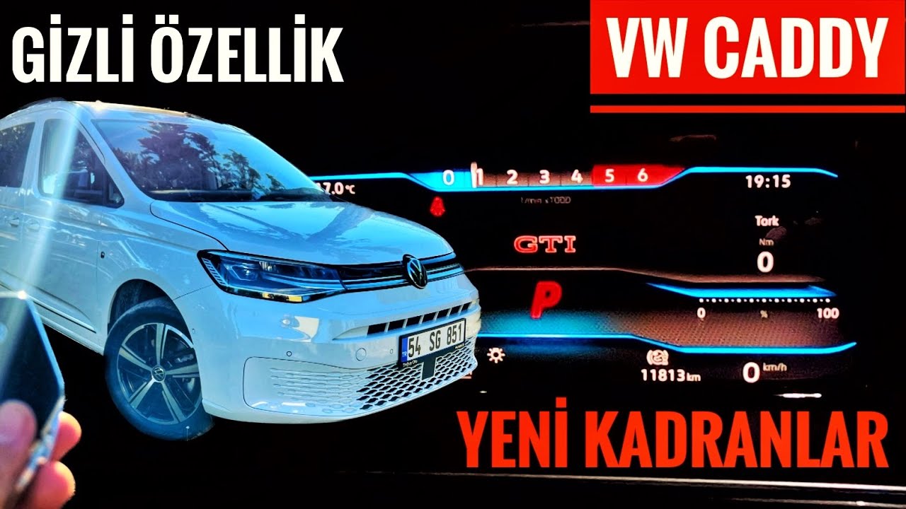 VW CADDY GOLF R KADRAN YAPTIK | TELEFONDAN GİZLİ ÖZELLİK AÇMAK | SFD ...