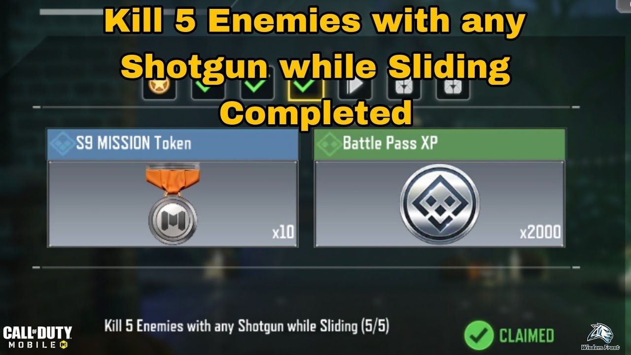 Kill 5 Enemies with any Shotgun while Sliding Cod Mobile 2023 - YouTube