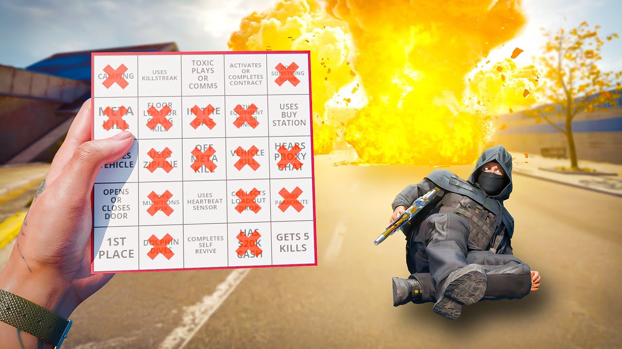 The MOST TENSE Game Of WARZONE BINGO - YouTube