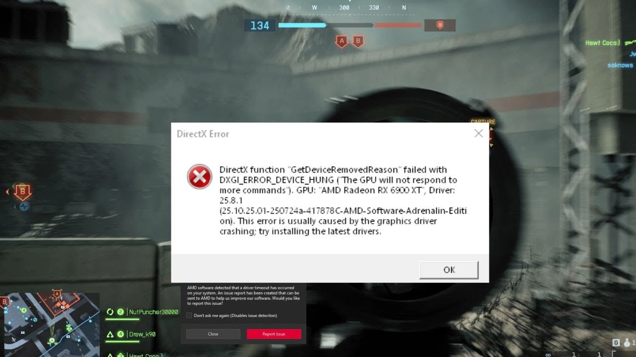 How to Fix Battlefield 6 REDSEC DirectX Error (GetDeviceRemovedReason ...