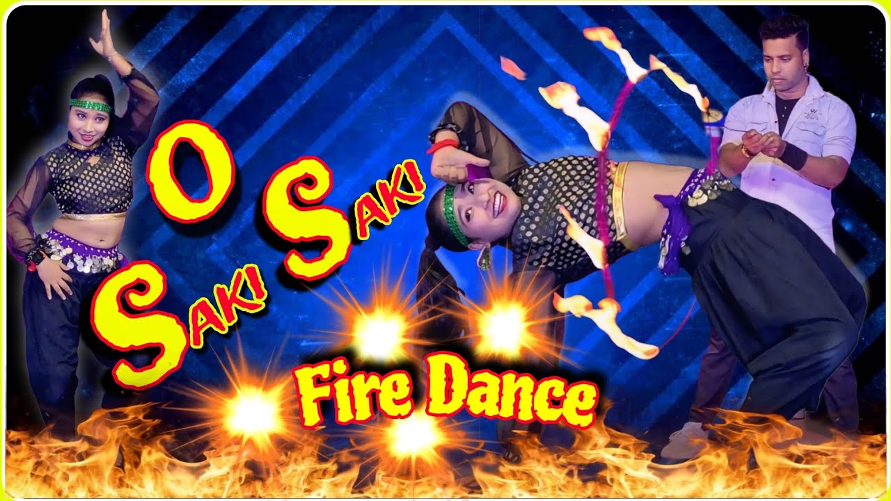 Saki Saki Re || Fire Dance ||Open 🔥Fire Stage Dance Performance - YouTube