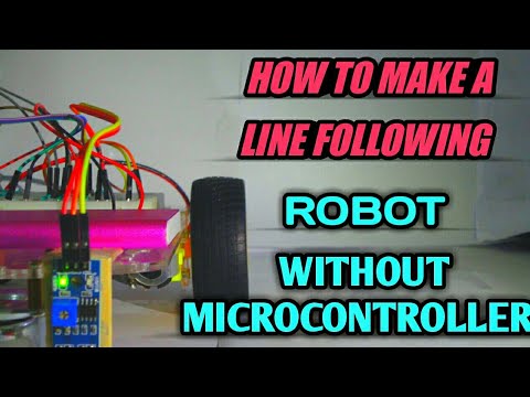 How to make a line following robot without microcontroller in sinhala ...