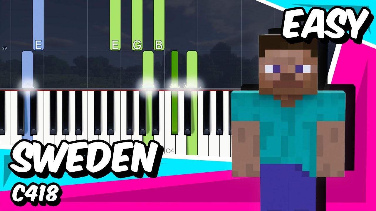 Sweden - C418 / Piano Tutorial - YouTube