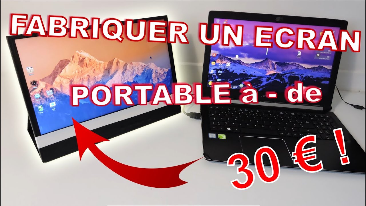 Fabriquer un écran portable ultra fin ! - YouTube