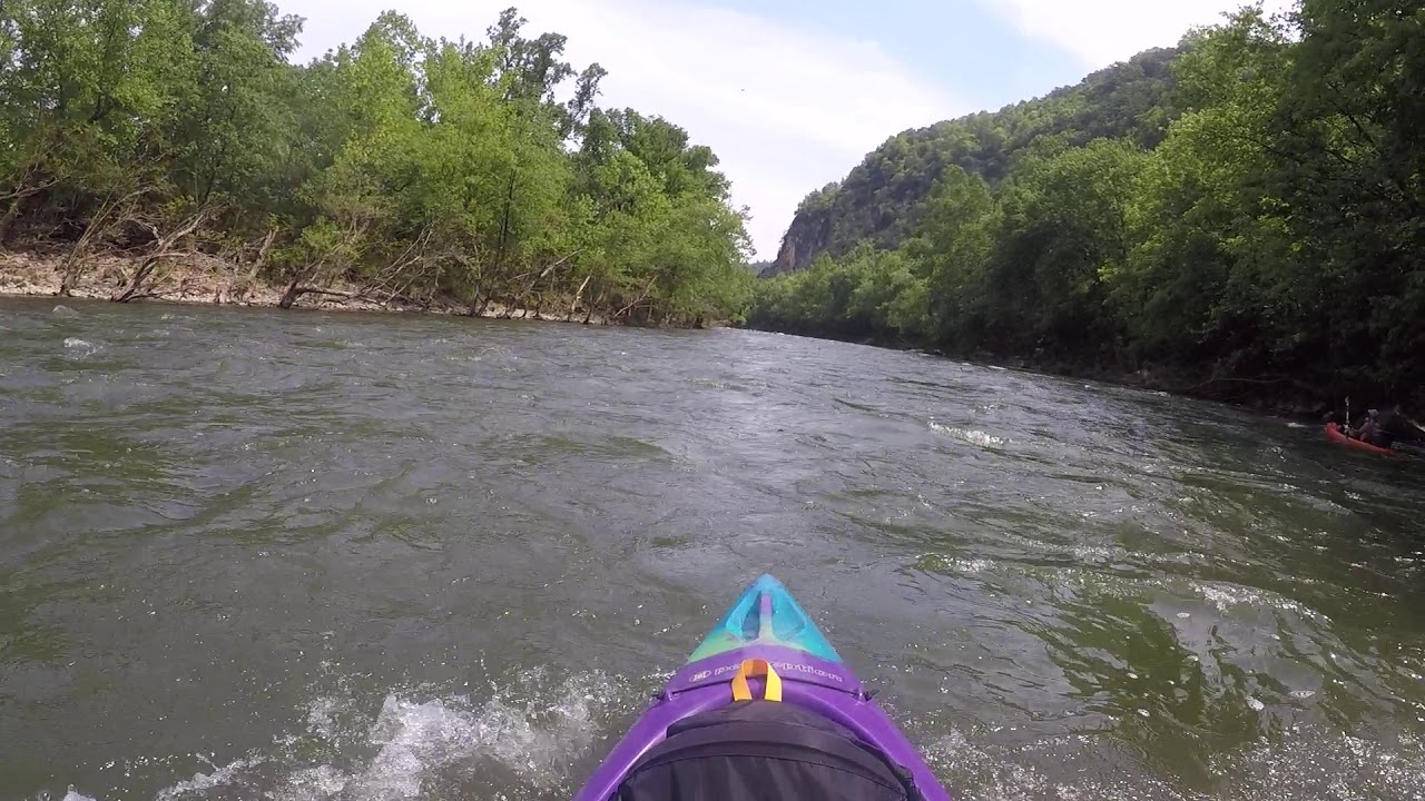 Kayaking the James River - Class II Rapid - YouTube