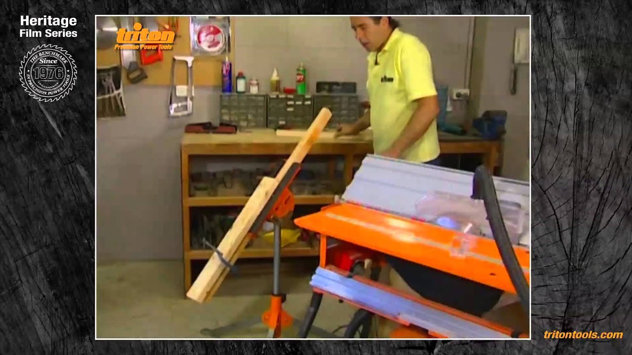 Bevel Ripping Guide Triton Workcentre - Triton Heritage - YouTube
