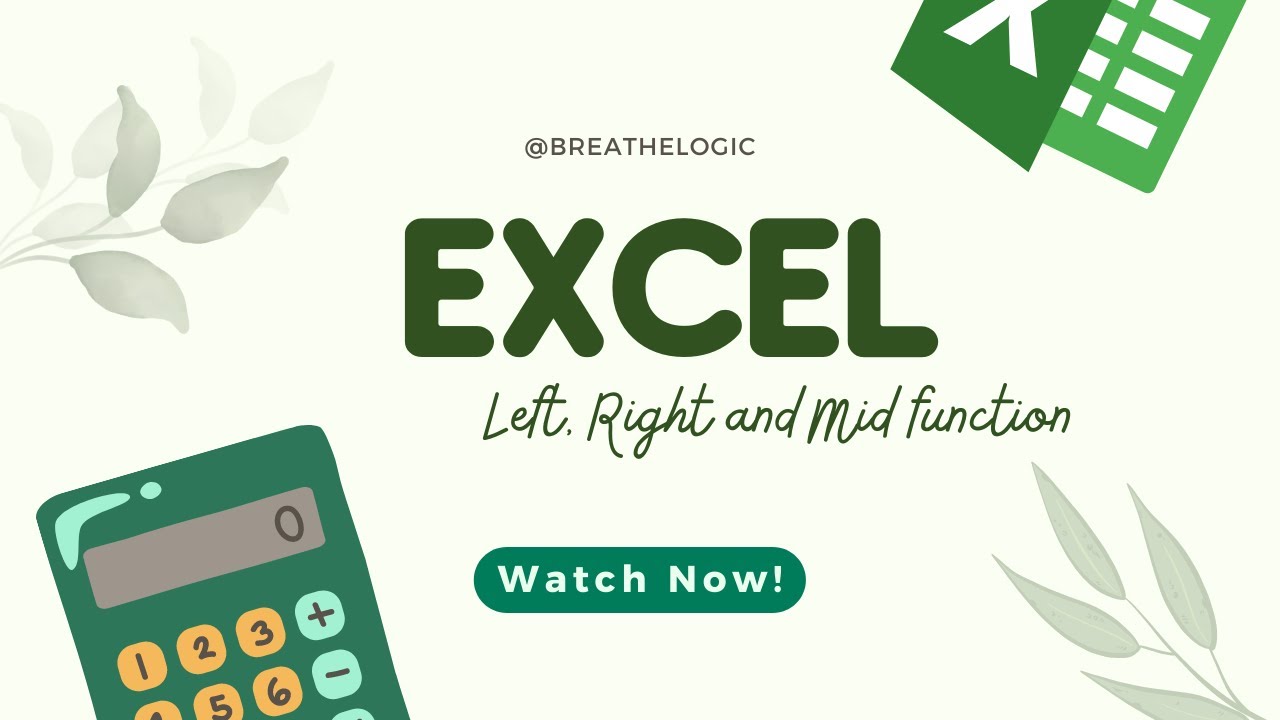 Mastering Text Extraction In Excel Left Right And Middle Functions Demystified YouTube Mastering Text Extraction In Excel Left Right And Middle Functions Demystified YouTube