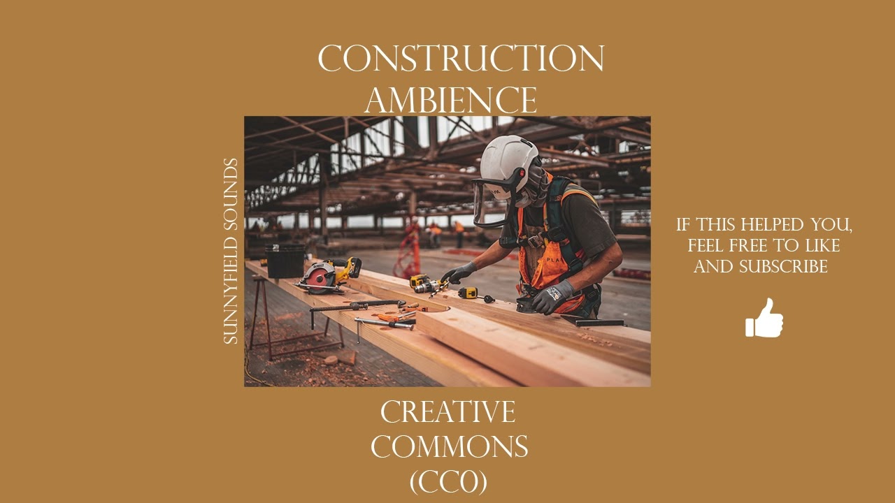 Construction ambience - Machinery sound effects - Construction sound ...