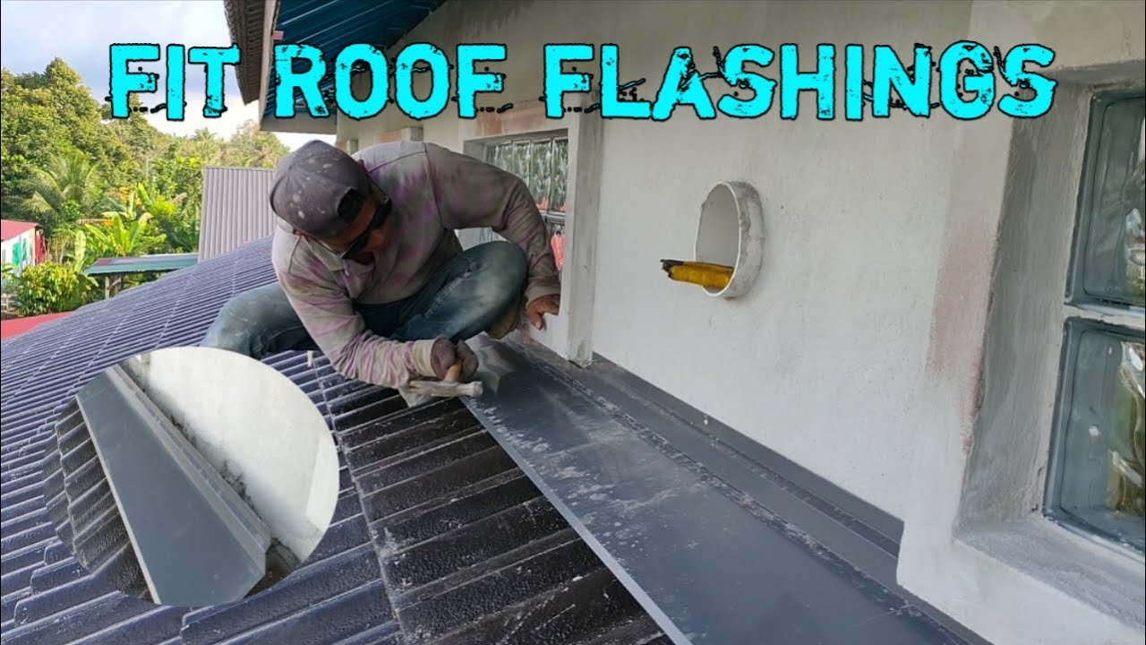 How to install roof flashings || cara pasang flashings pertemuan antara ...