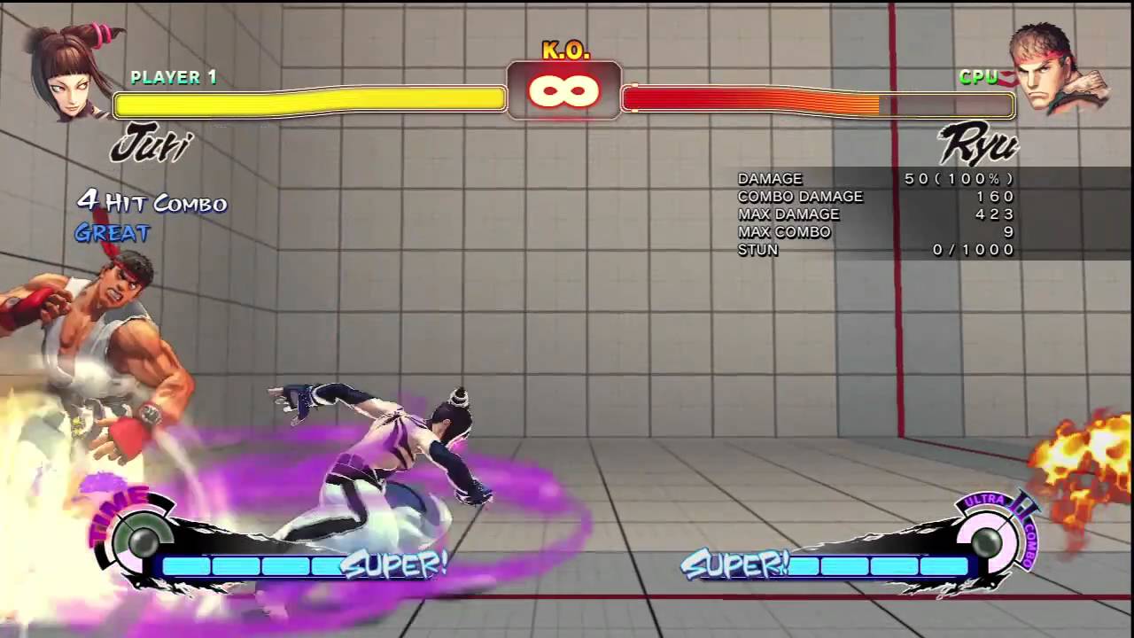 Super Street Fighter IV - PS3 - Juri Feng Shui Engine Combo ...