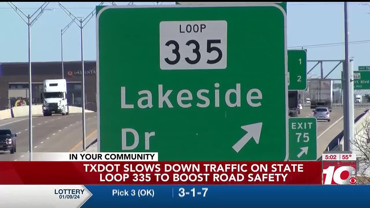 Video: TxDOT will enforce a speed limit change on loop 335 in an effort ...