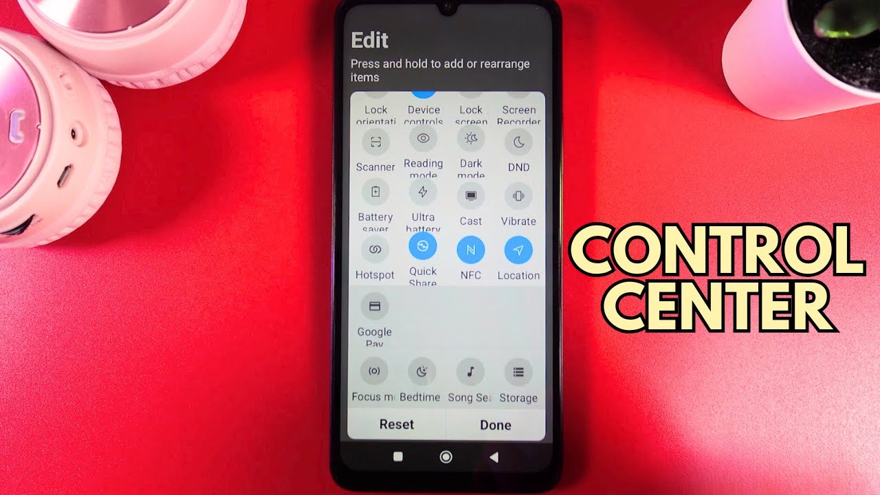How to Customize Control Center in Xiaomi Redmi 13C with HyperOS - YouTube