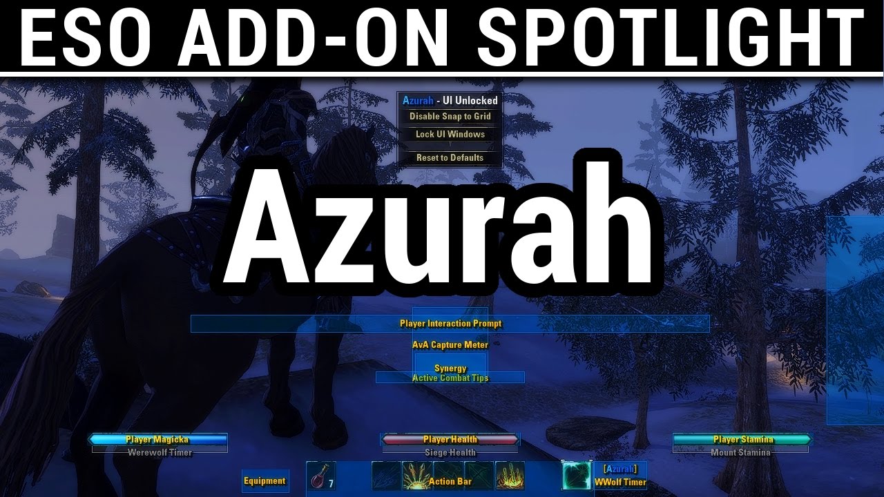 Elder Scrolls Online - Add-On Spotlight - Azurah - YouTube