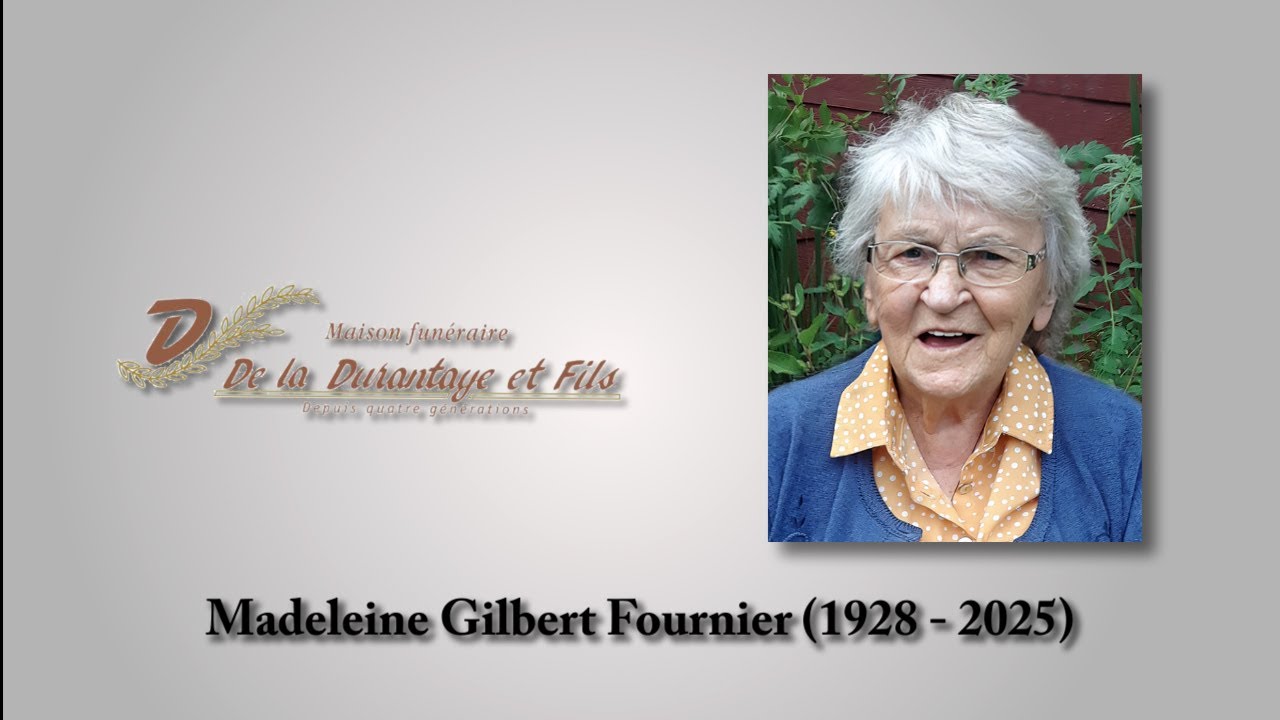 Madeleine Gilbert Fournier (1928 - 2025) - YouTube