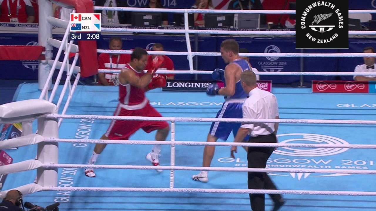 David Light's silver medal boxing bout - Glasgow 2014 - YouTube