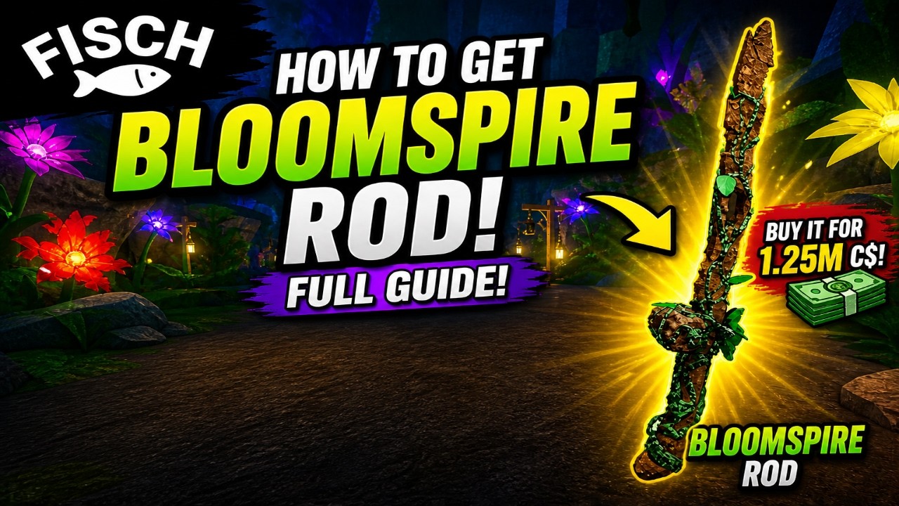 How to Get Bloomspire Rod in Fisch | Fisch - YouTube