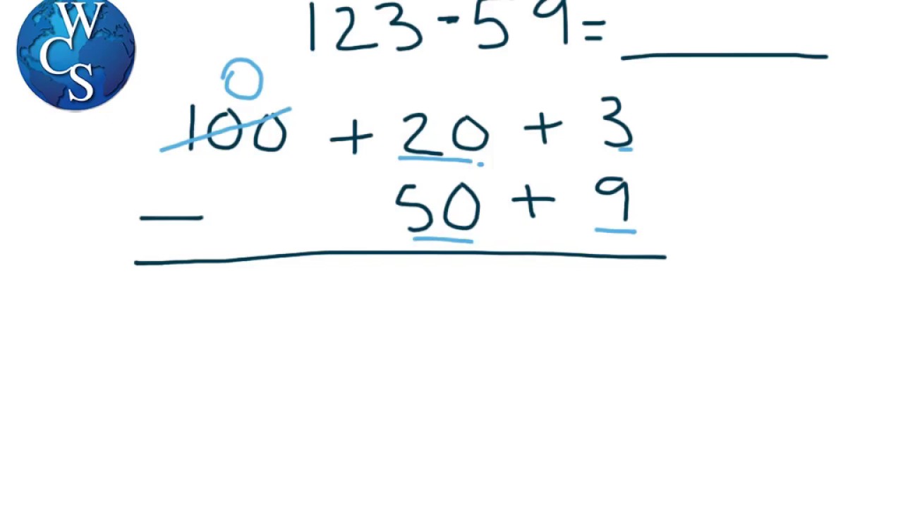 Subtraction of Whole Numbers using Breaking into Place Value (Wilkerson ...
