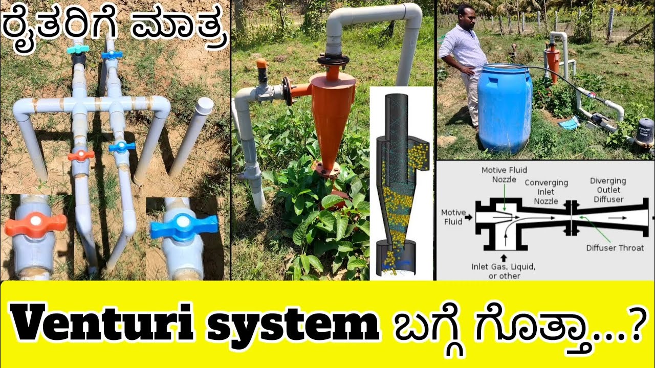 Venturi system ಭಾಗ್ಯ ಗೊತ್ತಾ ...? || How to use || control || #machine # ...