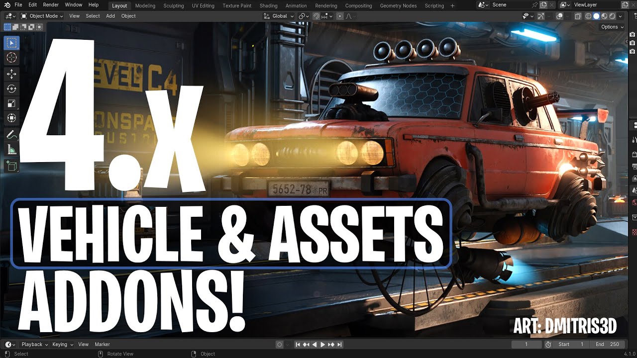 Blender 4.x - Best Vehicle Rigging & Asset Addons Yet! - YouTube