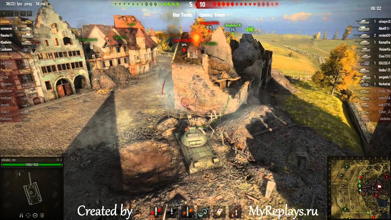 WOT: Siegfried Line - IS-3 - 6 frags - - YouTube