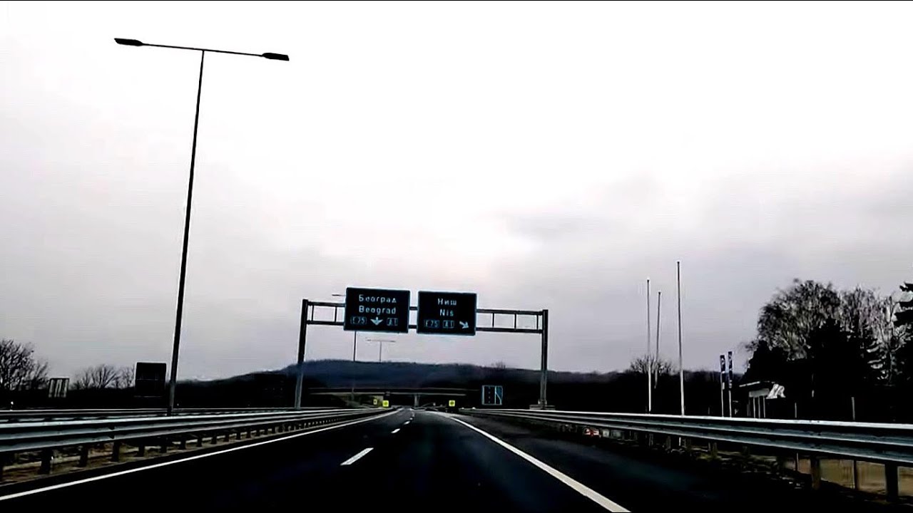 Vožnja ASMR-Kruševac Zapad (Moravski koridor)-Petlja Pojate-Niš Istok ...