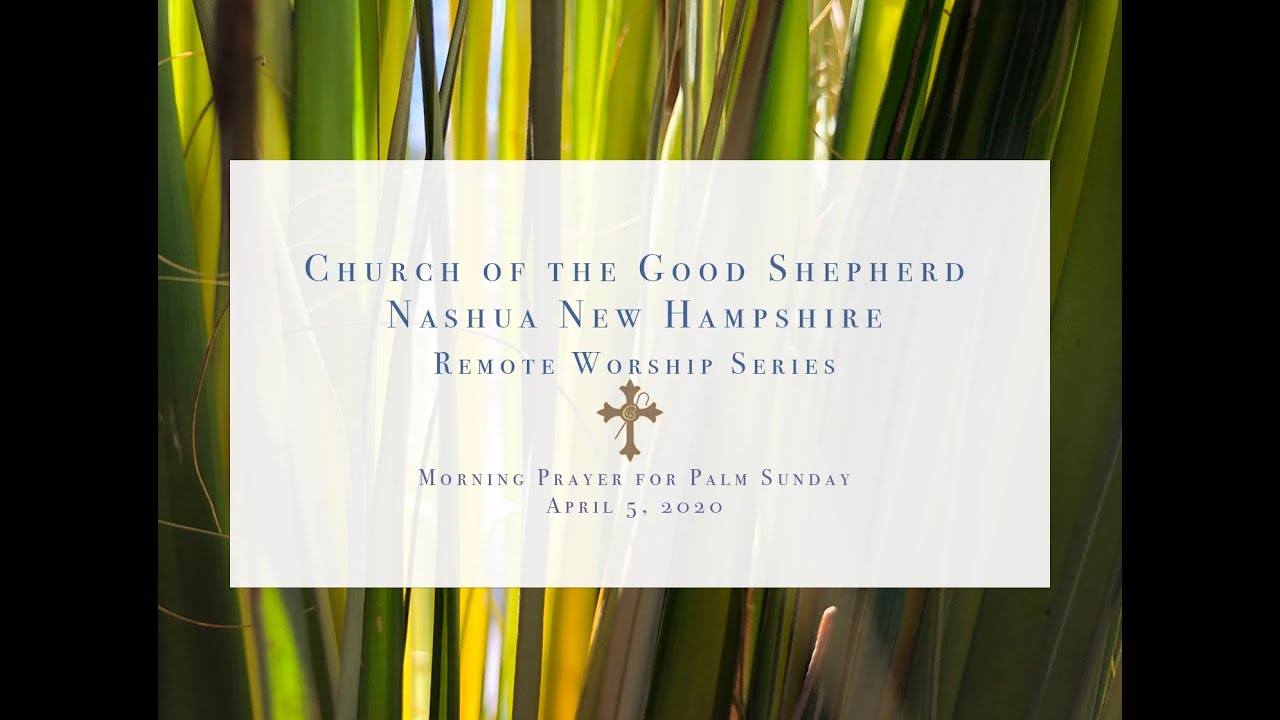 Pastoral Prayer For Palm Sunday