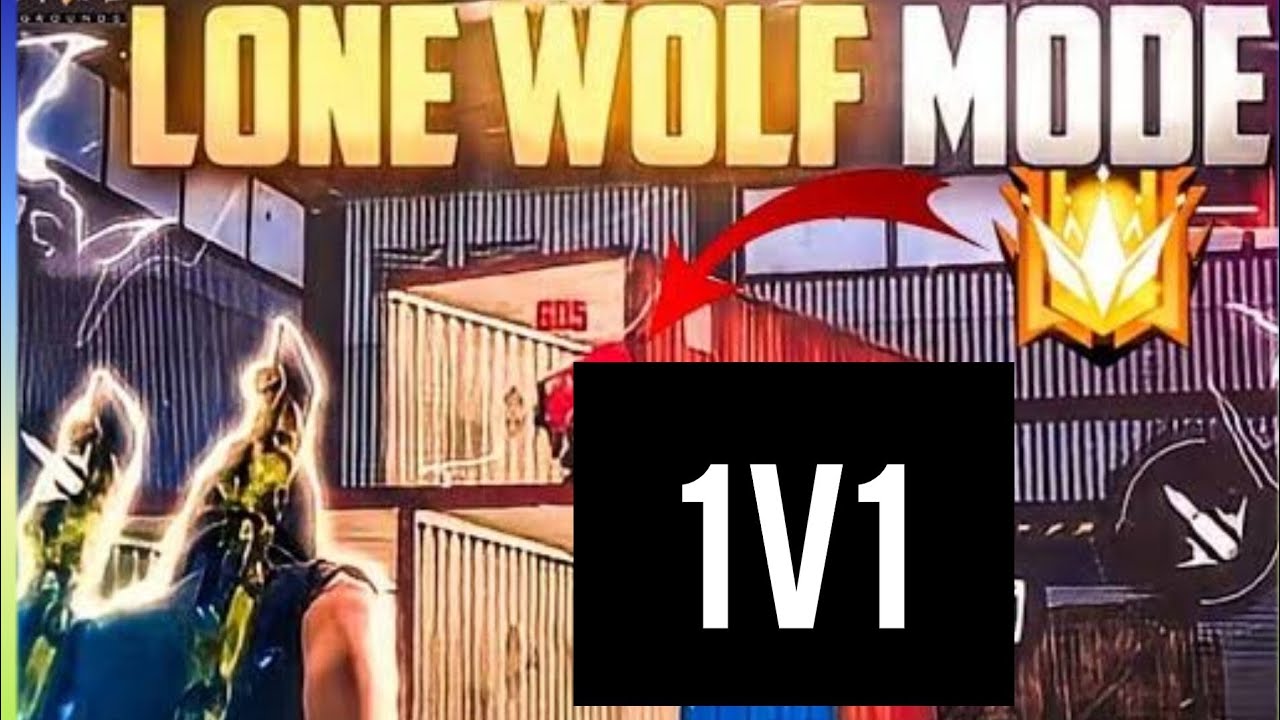 lone wolf mode in free fire costom challenge 1v1 💪 free fire max - YouTube