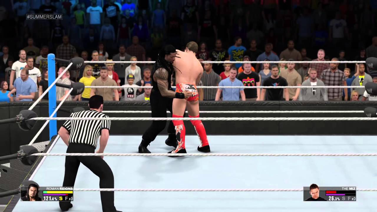 WWE 2K15 ROMAN REIGNS SUPERMAN PUNCH - YouTube