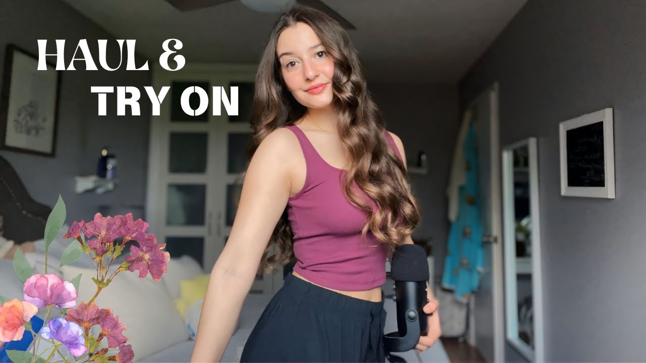 ASMR Clothing try on and haul 🌷 - YouTube