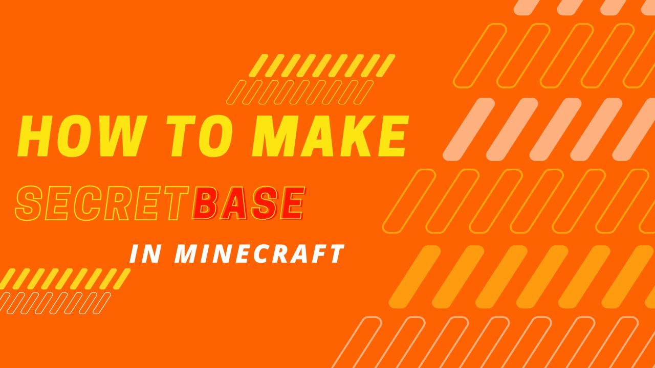How To Make A Secret Base In Minecraft Secret Base Entrances Must Watch ...
