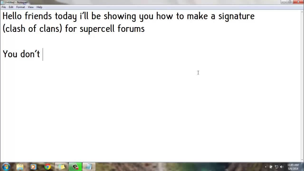 How to create a signature for Clash of Clans or Supercell Forums - YouTube