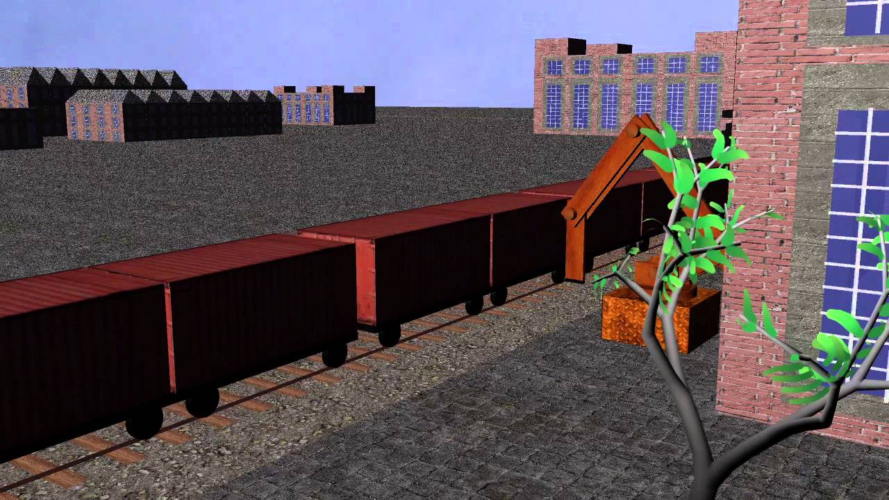 3D animated industrial facility - YouTube