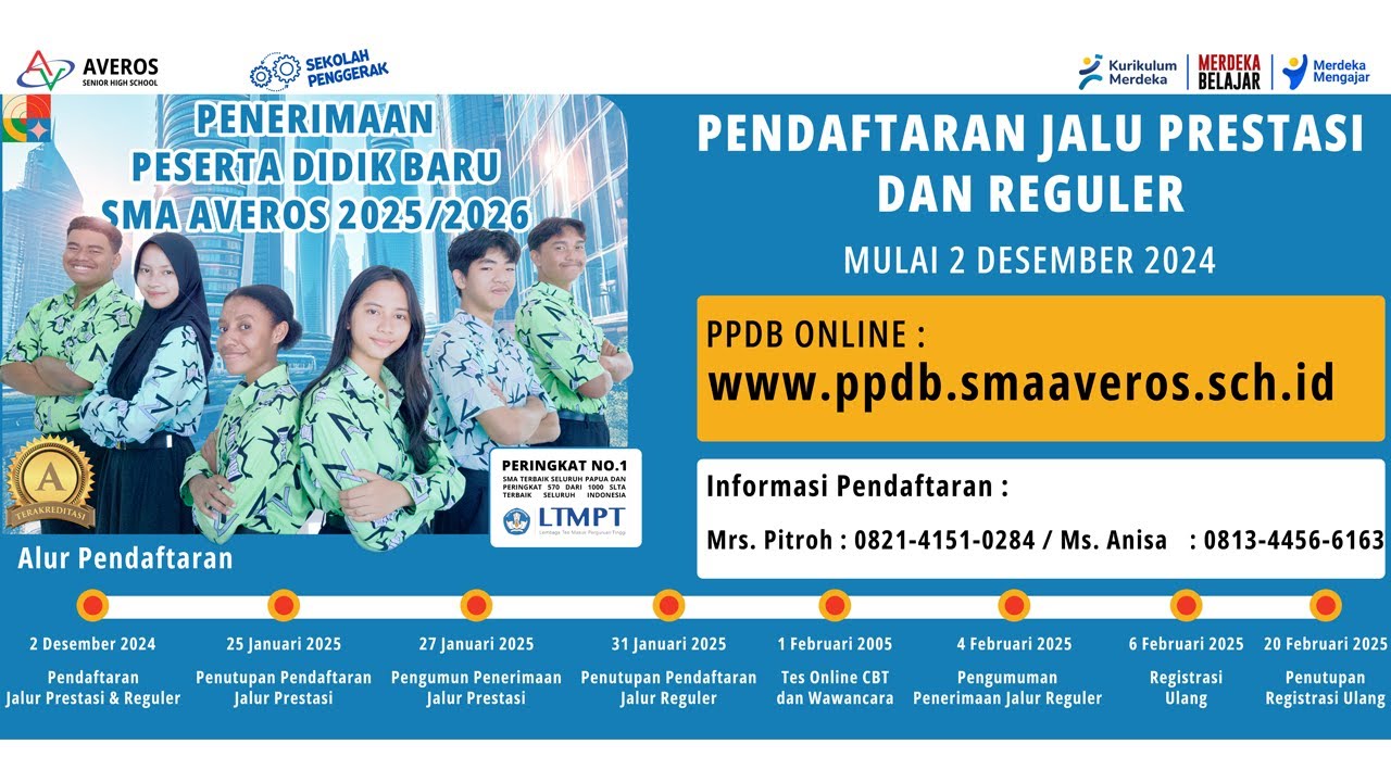 PPDB SMA Averos 2025 - YouTube