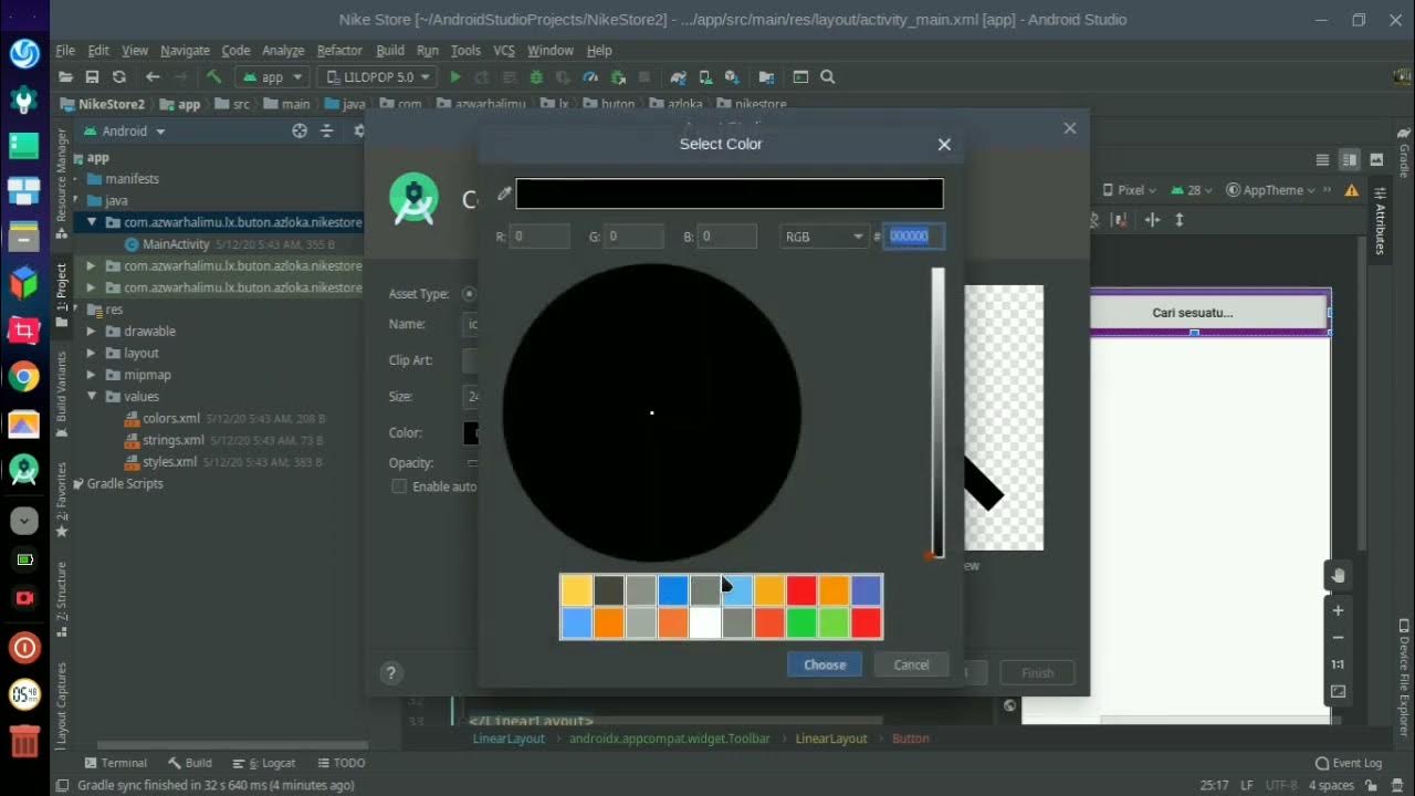 Membuat UI Toko Online Dengan Android Studio - YouTube